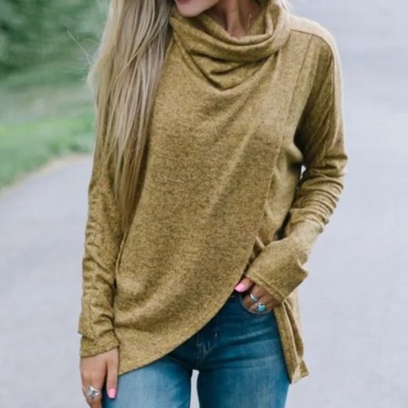 Sweaters | Softest Sweater Wrap Top Mustard | Poshmark